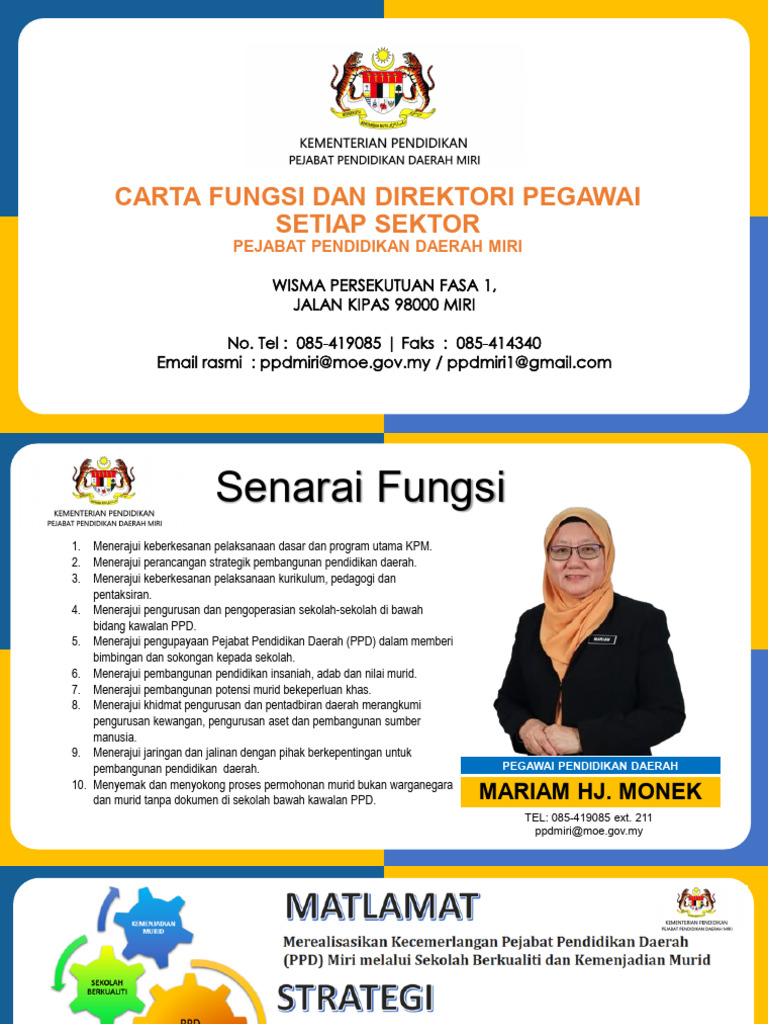 Carta Fungsi Dan Direktori PPD Miri - Final3 | PDF