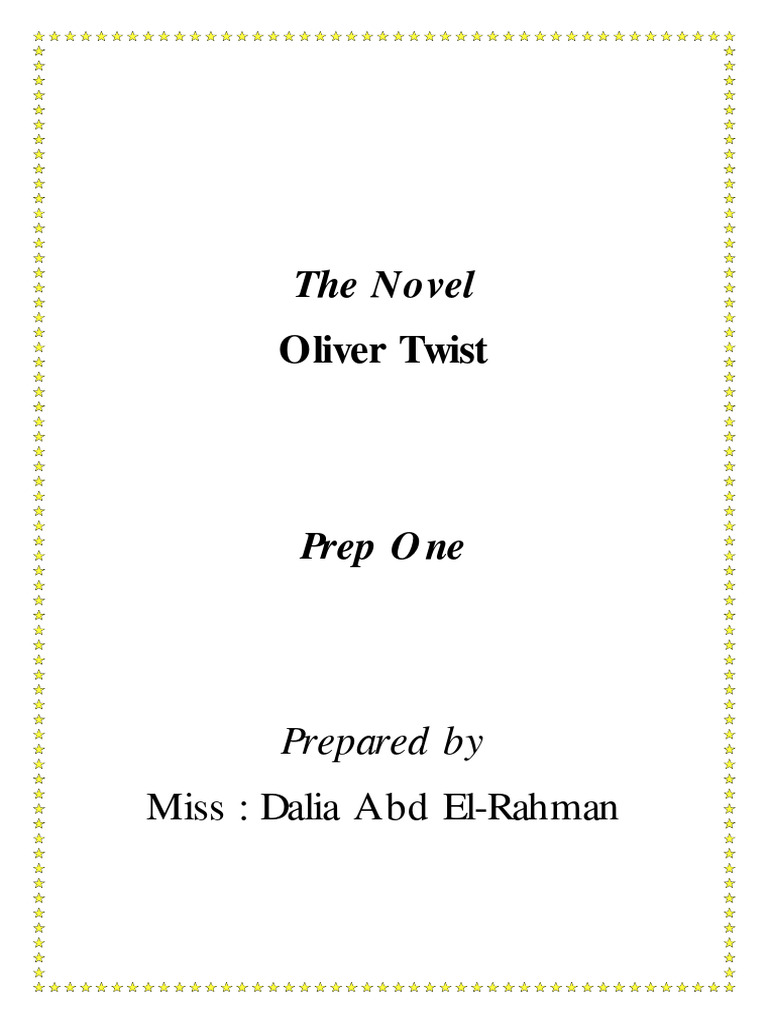 The Novel Prep One | PDF | Fagin | Oliver Twist