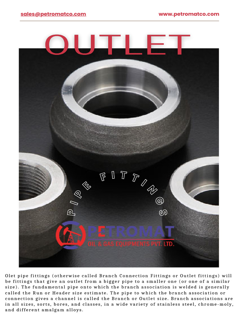 Outlet Pipe Fittings - Petromatco.com | PDF | Pipe (Fluid Conveyance ...