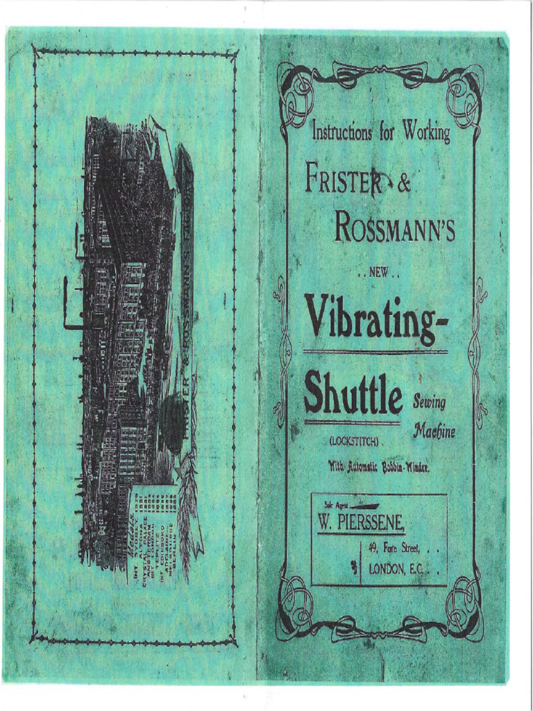 Frister + Rossman VS Sewing Machine Instruction Manual | PDF