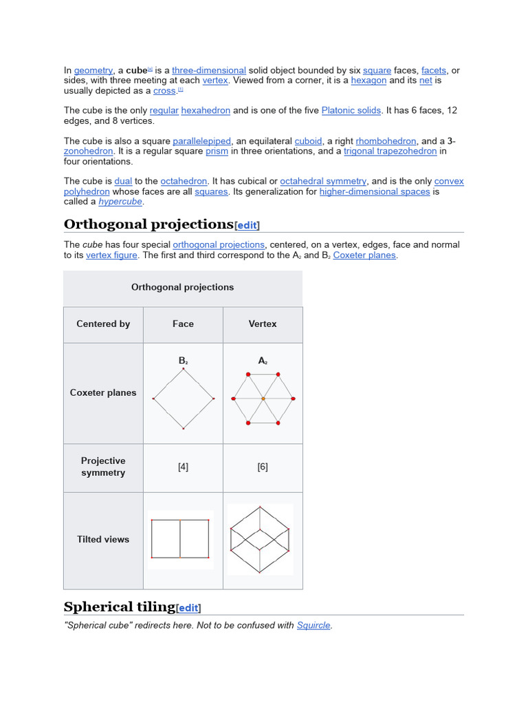 cubes | PDF | Euclidean Geometry | Polytopes