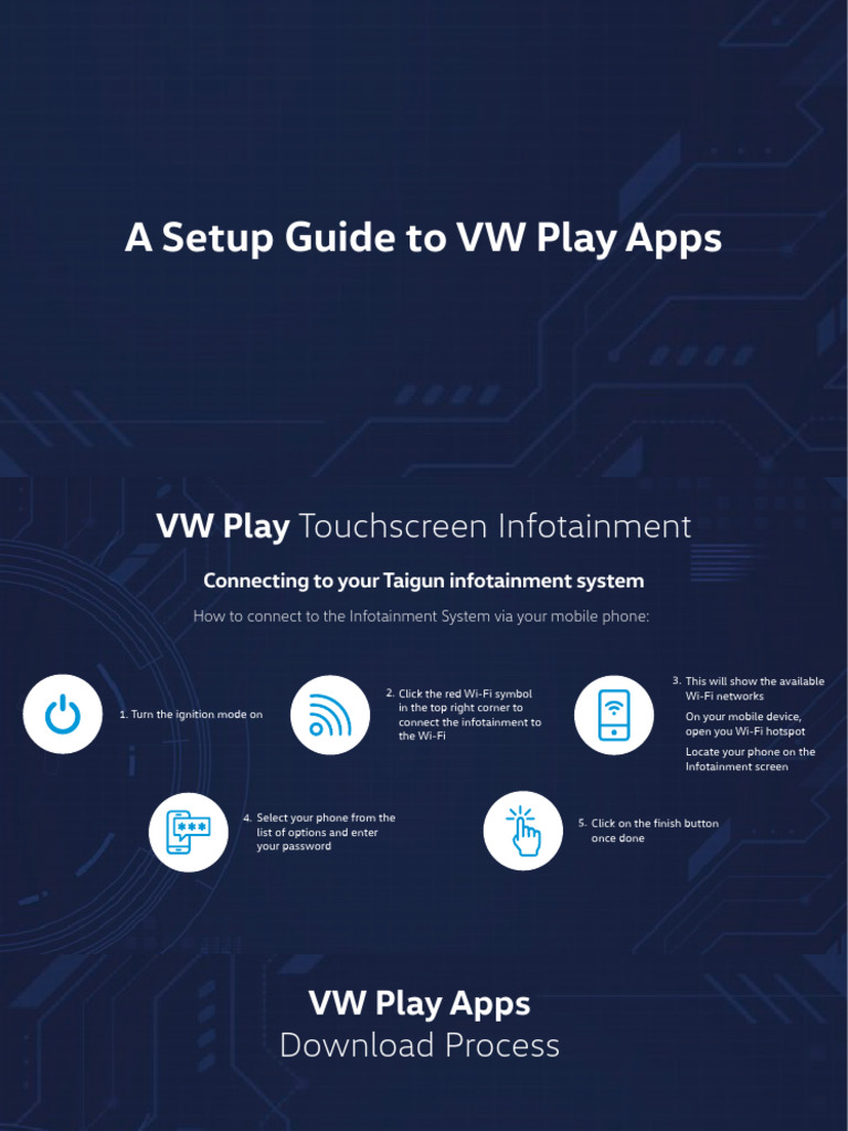 Setup Guide VW Play Apps | PDF | Password | Mobile App