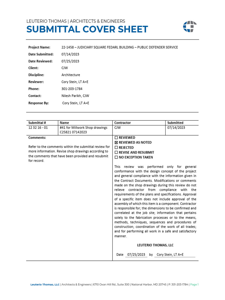 PDS Judiciary Square 7.14.23 - LT Resp. | PDF | Building Engineering ...