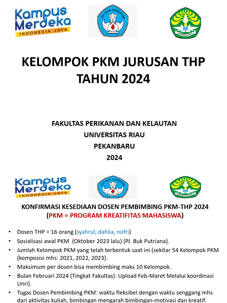 Kelompok PKM THP 2024 | PDF