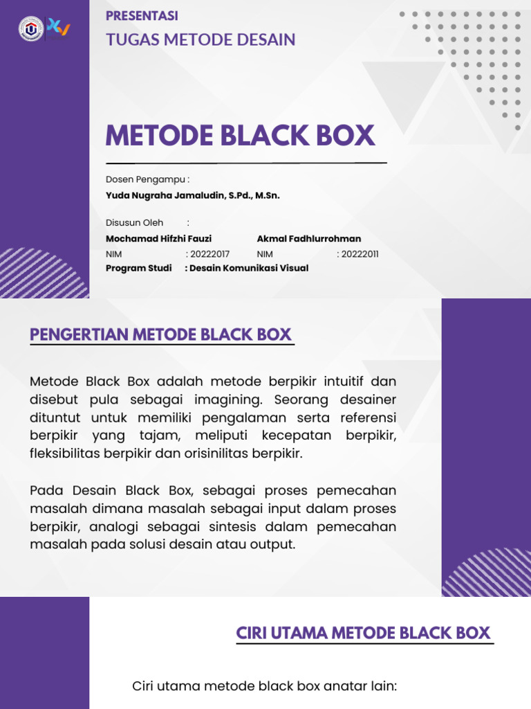 Metode Black Box (Metode Desain) | PDF
