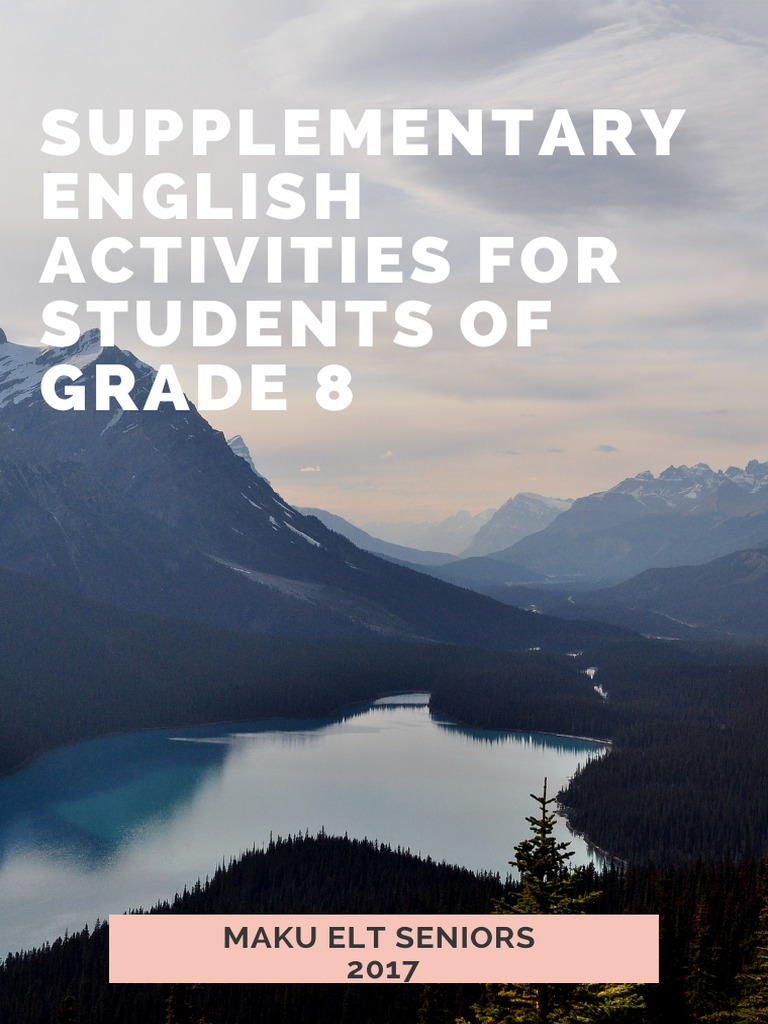 Supplementary English Activities Grade 8 | PDF | Fruit Preserves | Potato