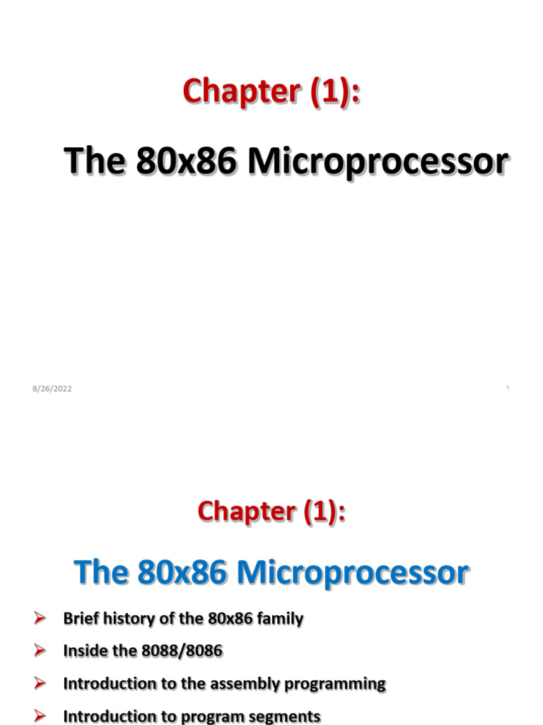 Micro Lecture CH 1 | PDF | Pointer (Computer Programming) | Assembly Language