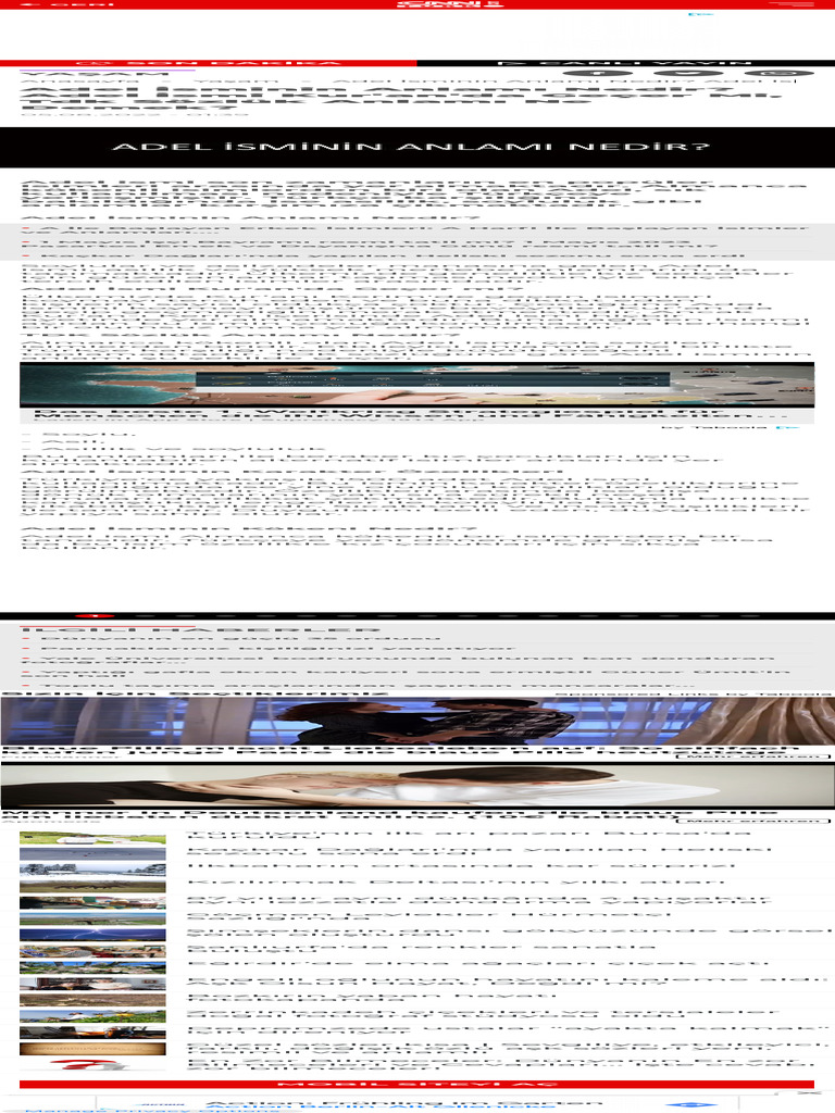 Adel İsminin Anlamı Nedir Adel İsmi Kur'an'da Ge | PDF