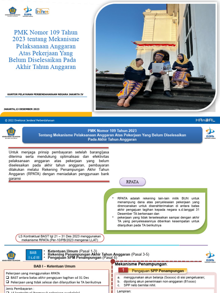 Materi 2 - Sosialisasi PMK 109 Tahun 2023 - KPPNTSM | PDF