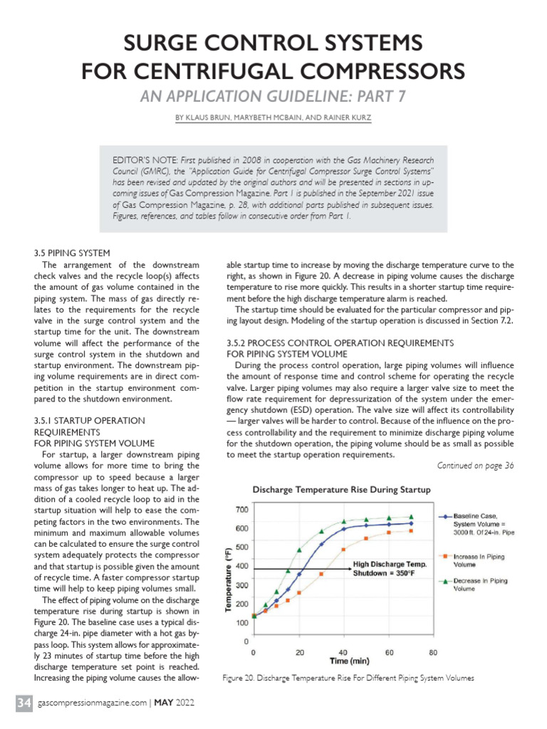 SURGE CONTROL SYSTEMS FOR CENTRIFUGAL COMPRESSORS - Part 7 | PDF | Gases | Home Appliance