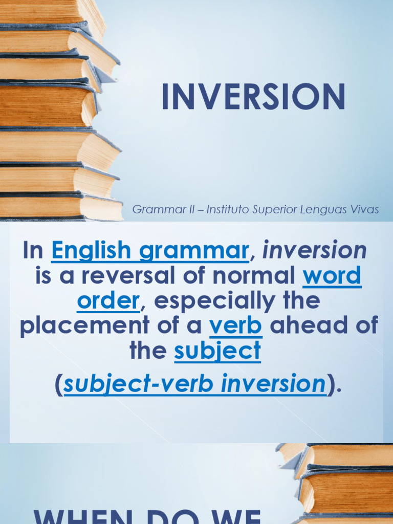 Inversion Presentation | PDF