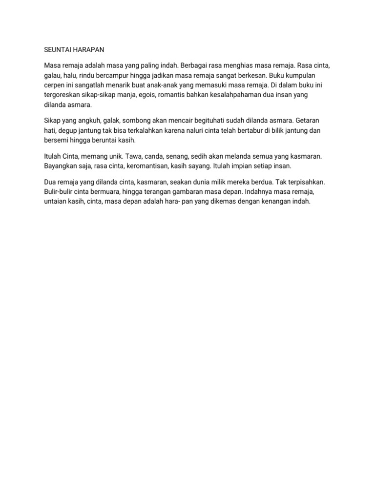 Seuntai Harapan | PDF