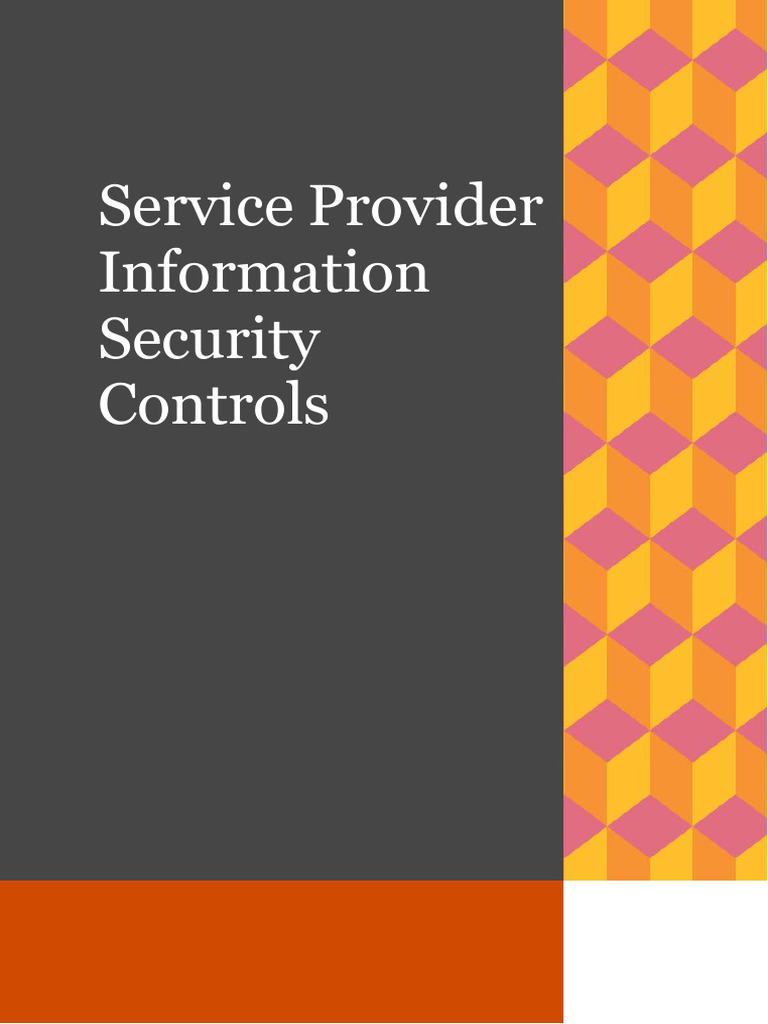 Service Provider Information Security Controls | PDF | Information Security | Security