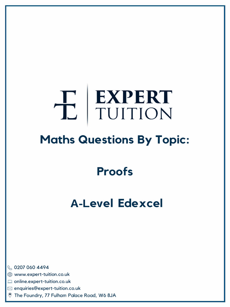 Proofs Pdf Mathematics Arithmetic