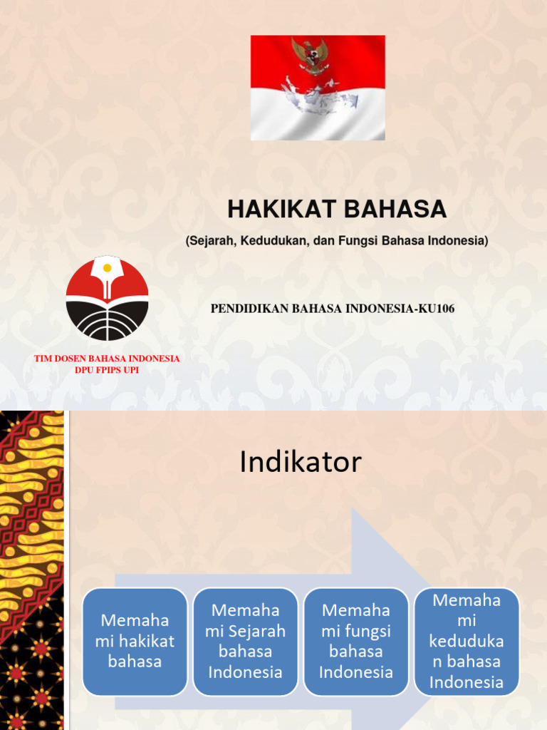 (Semester 2) Pendidikan Bahasa Indonesia | PDF