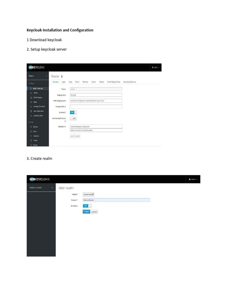 Keycloak Setup for Developers | PDF