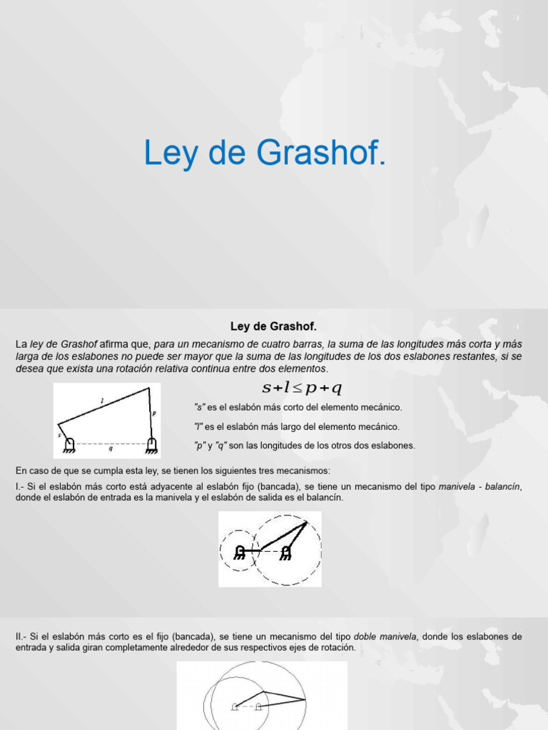 Ley de Grashof | PDF