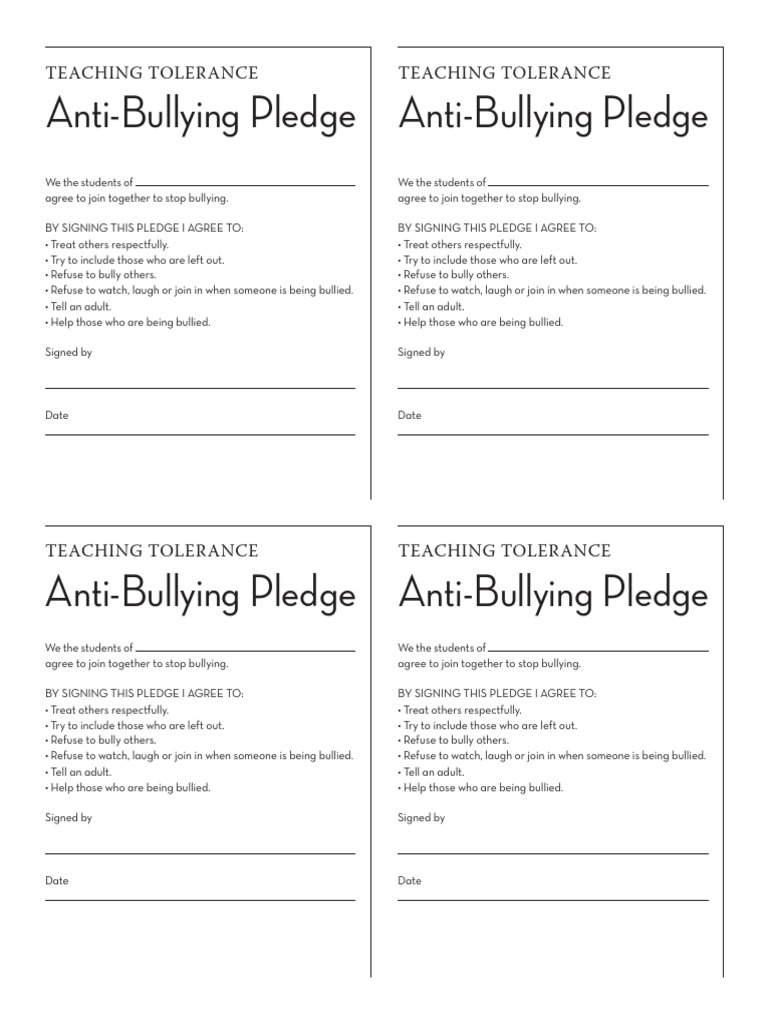 TT Anti-Bully Pledge | PDF