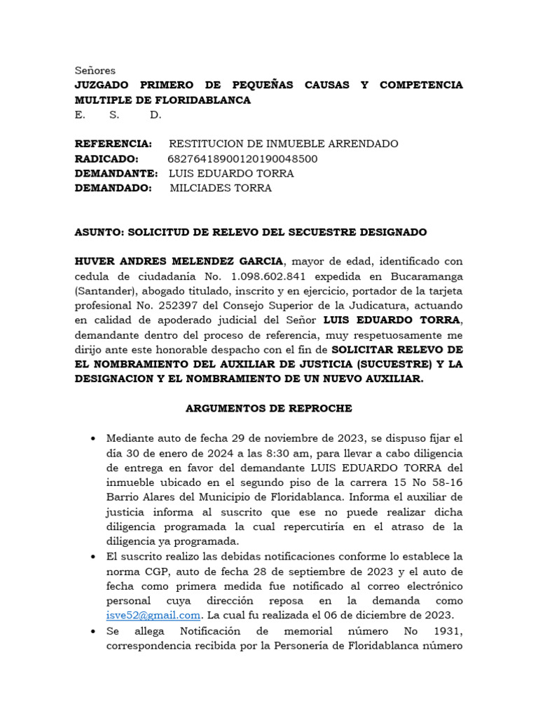 Oficio Solicitud de Revocacion | PDF | Gobierno