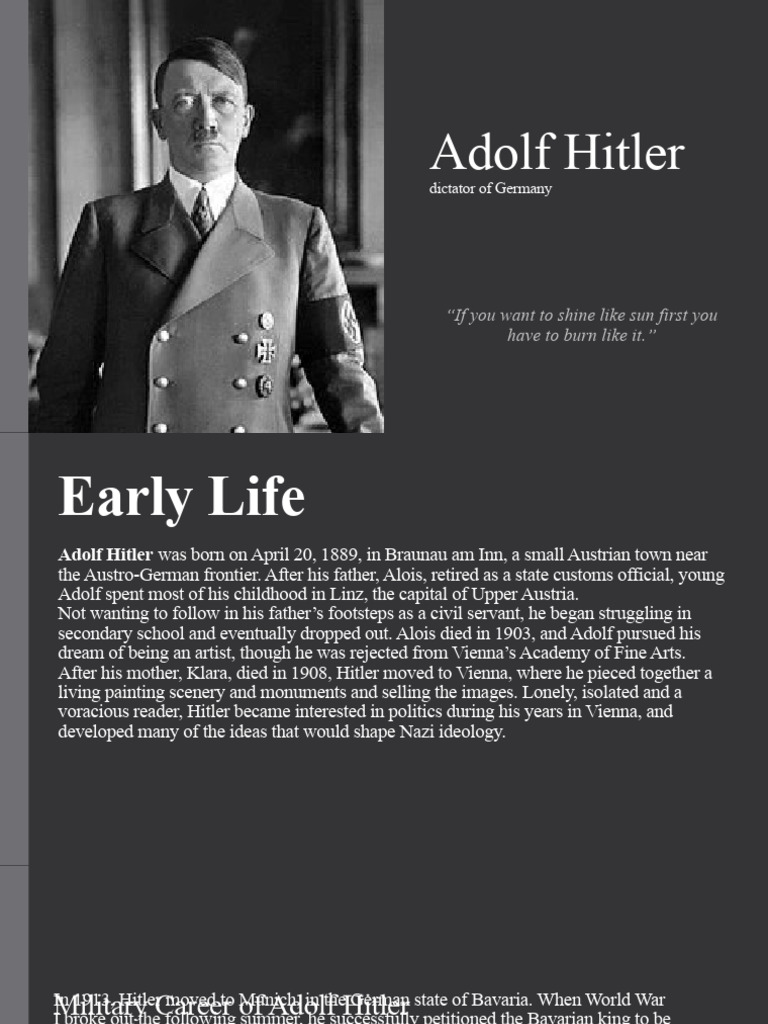 Hitler: A Historical Overview | PDF | Travel | History