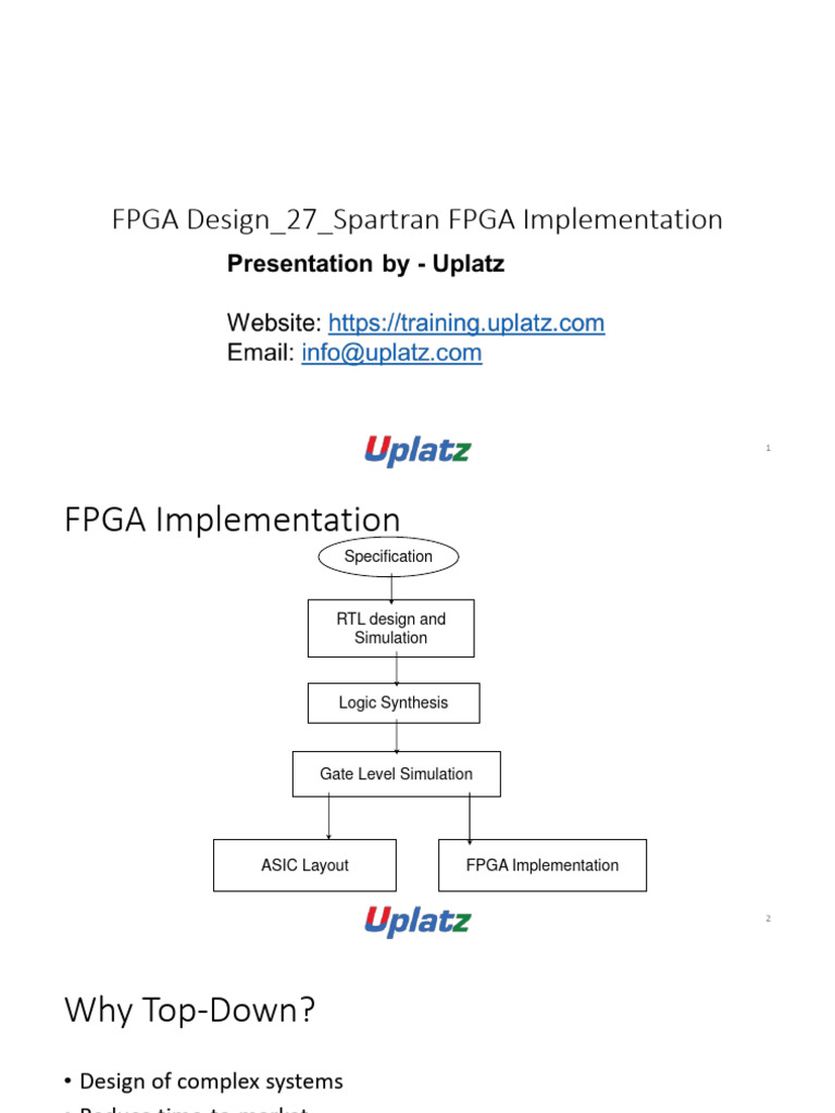 001 29 Spartan FPGA Implementation | Download Free PDF | Field Programmable Gate Array ...