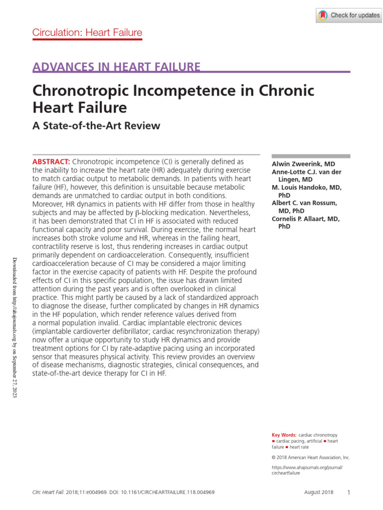 Zweerink Et Al 2018 Chronotropic Incompetence in Chronic Heart Failure ...