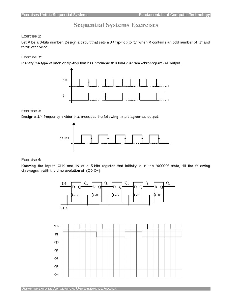 Exos Pdf Digital Electronics Electrical Circuits