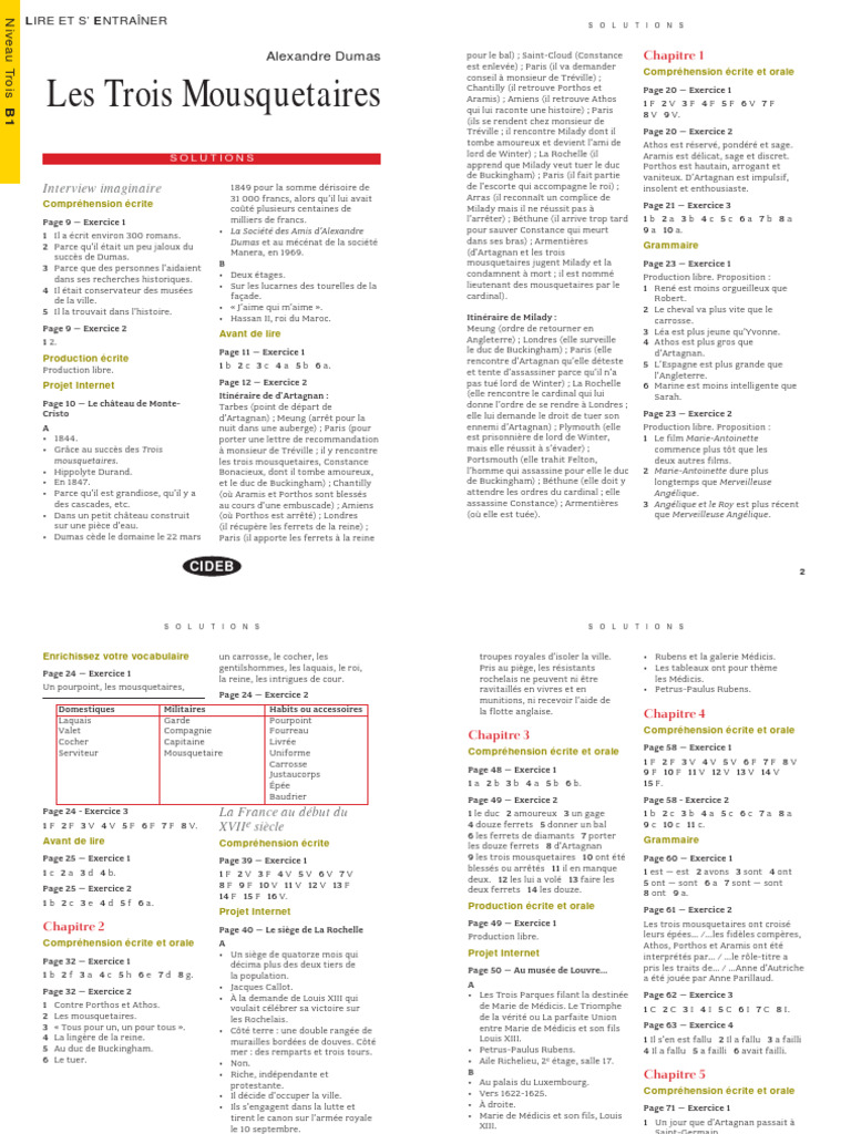 Les 3 Mousquetaires | PDF