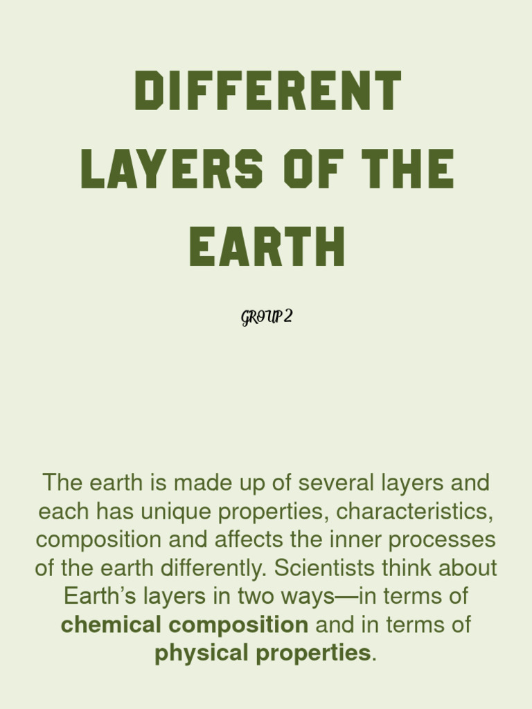 Layers of The Earth | PDF | Earth | Planetary Core