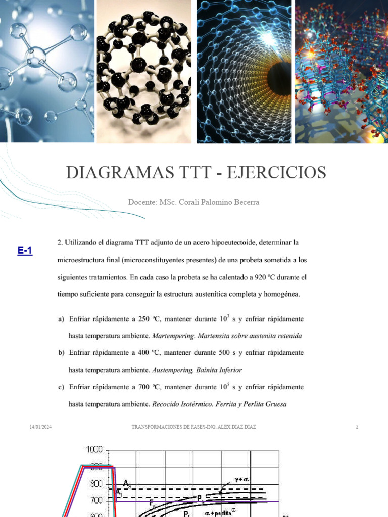 TRANSFORMACIONES DE FASES - DIAGRAMAS TTT - EJERCICIOS (3) | PDF