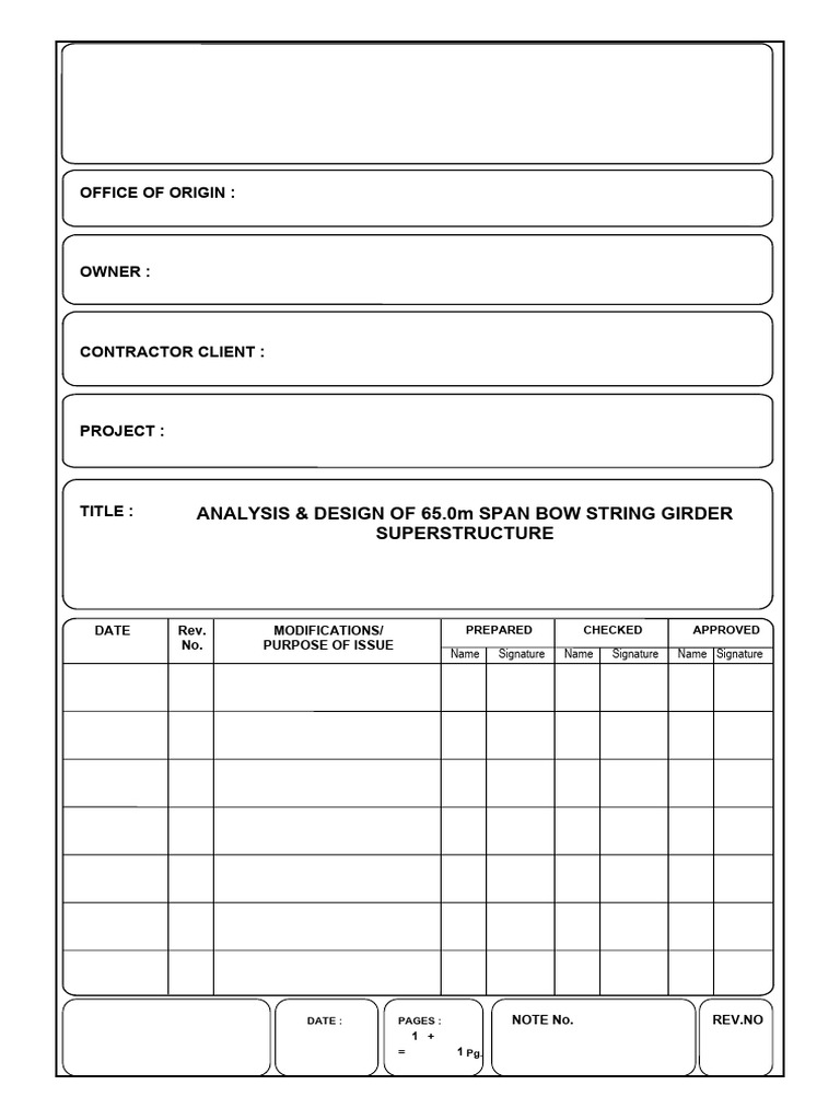 Bow String Girder Steel Members Design As Per IRC Code | PDF | Truss ...