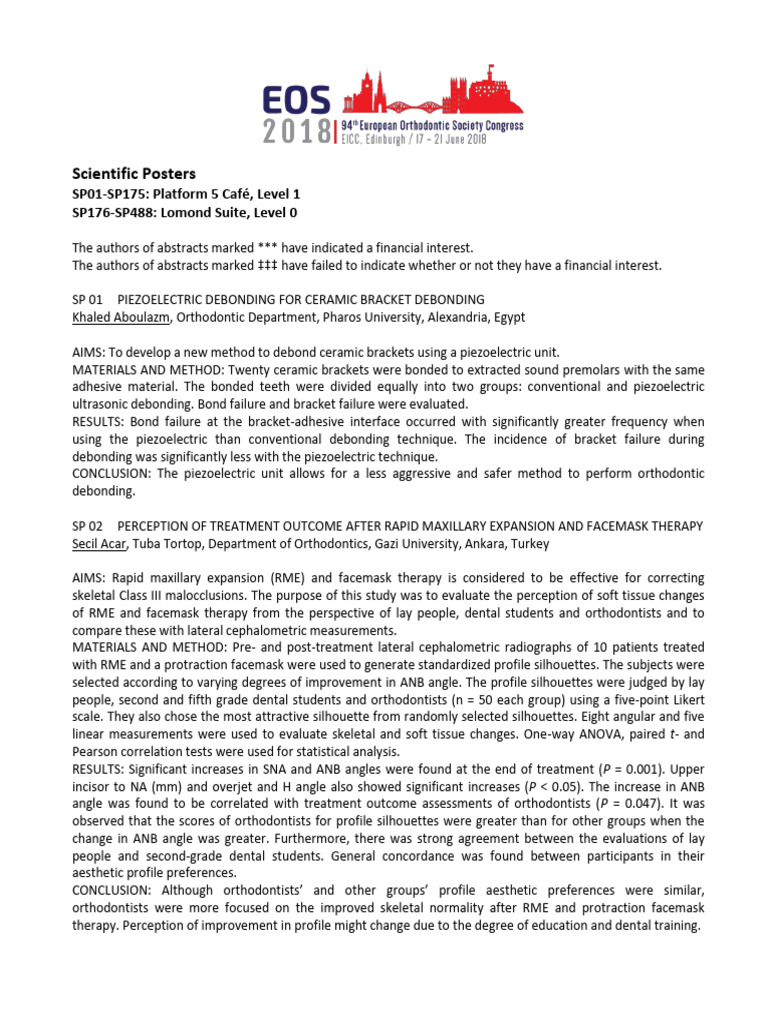 Scientific Posters (PDFDrive) | PDF | Orthodontics | Health Sciences