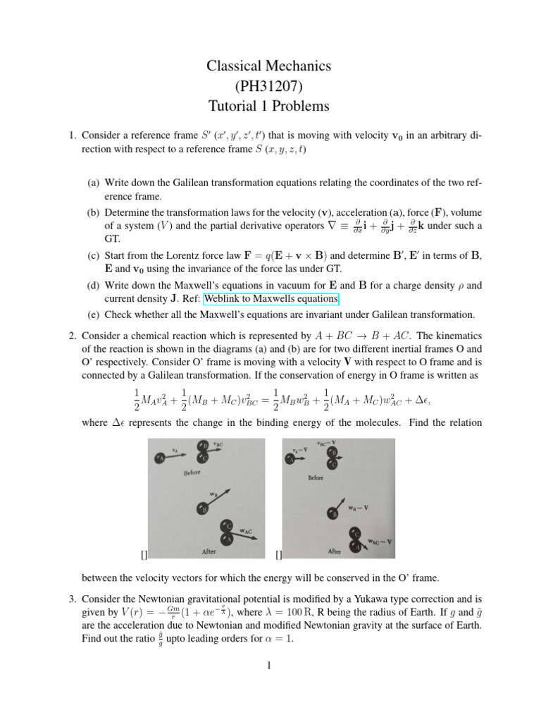 Tutorial 1 CM | PDF