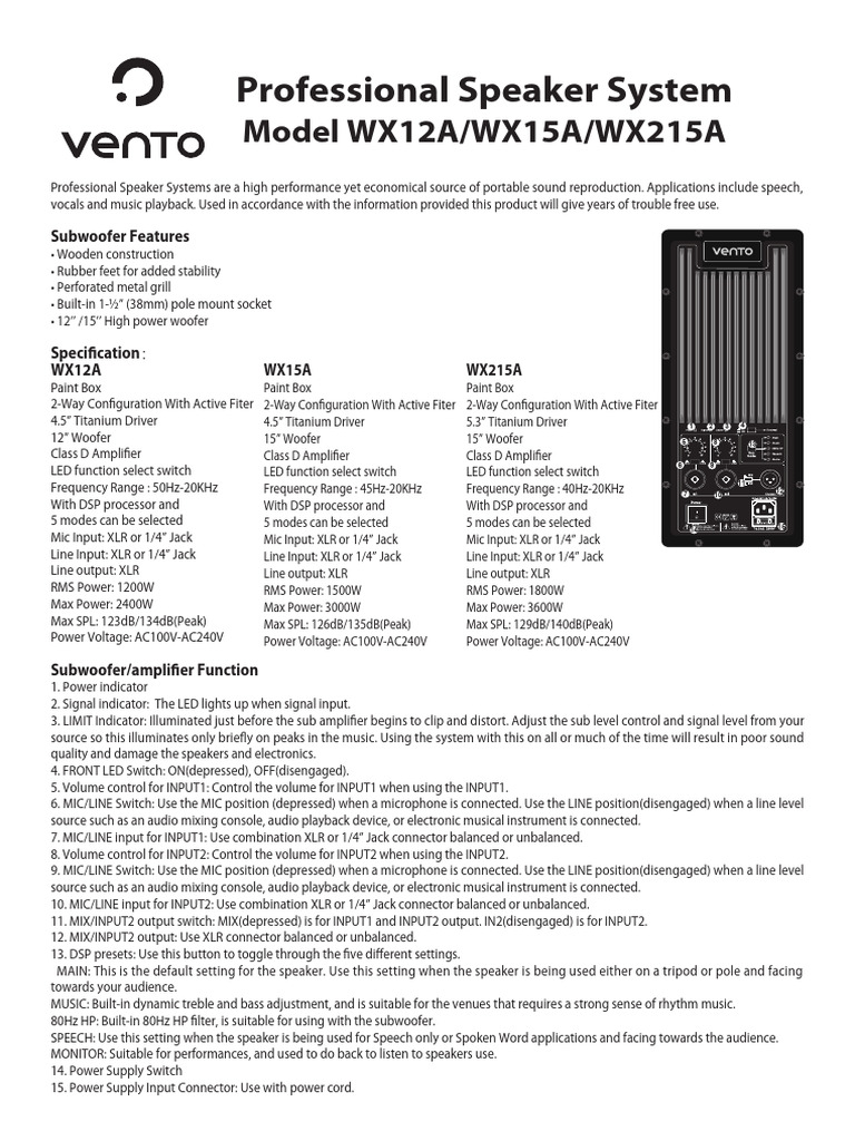 Manual WX SERIES CV - Compressed | PDF