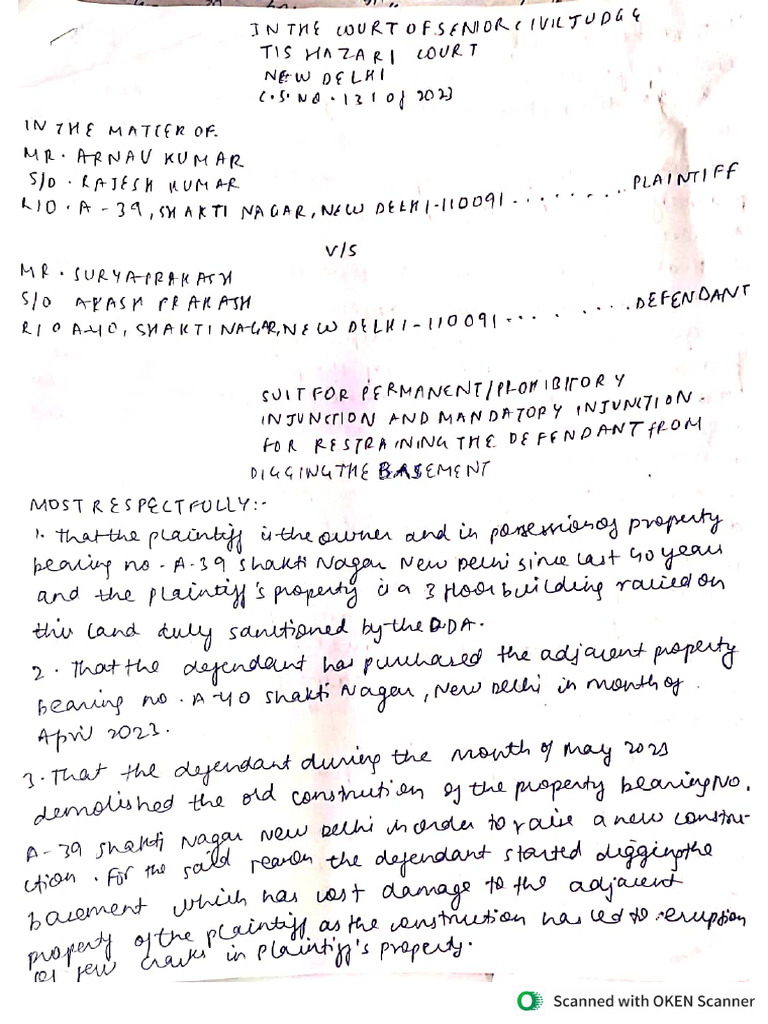 DPC - Permanent Injunction | PDF