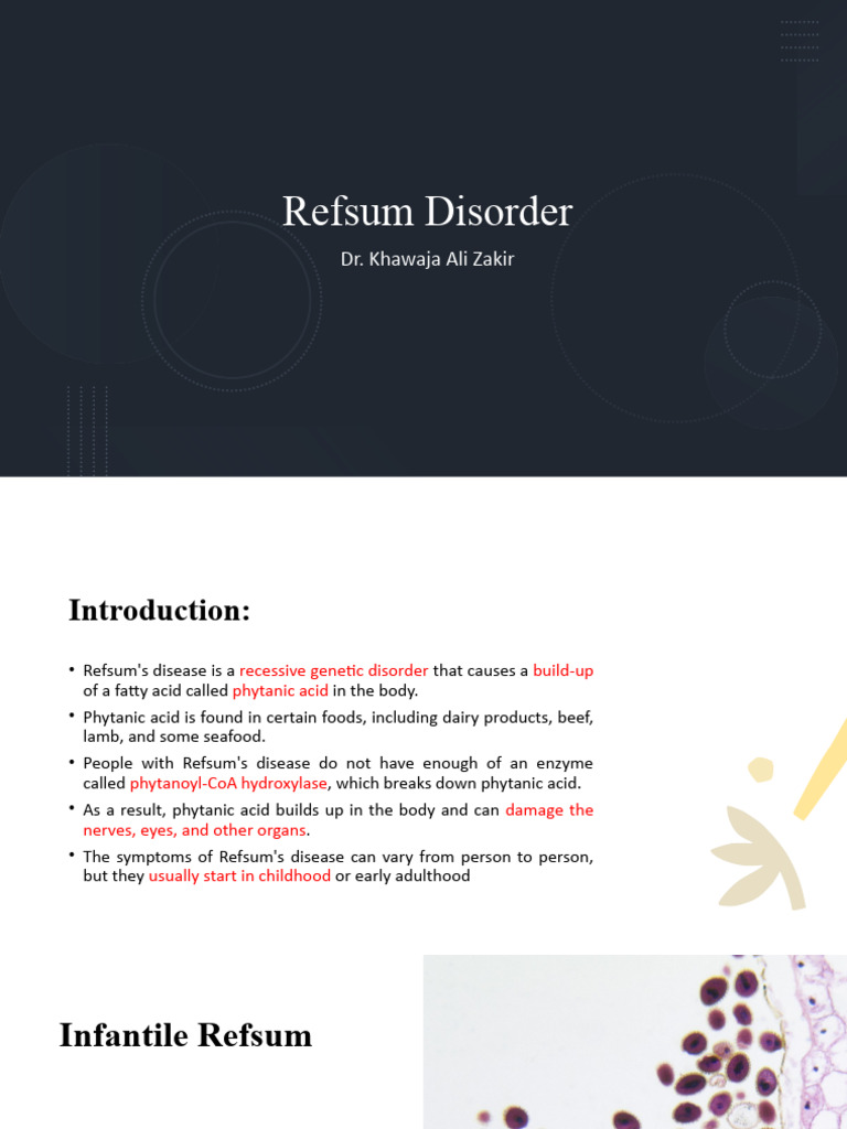 Refsum Disorder | PDF