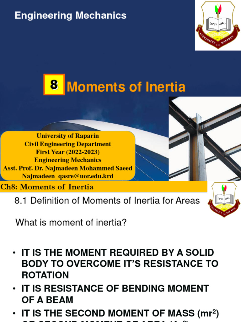 Moment of Inertia in Engineering Mechanics | PDF | Beam (Structure ...