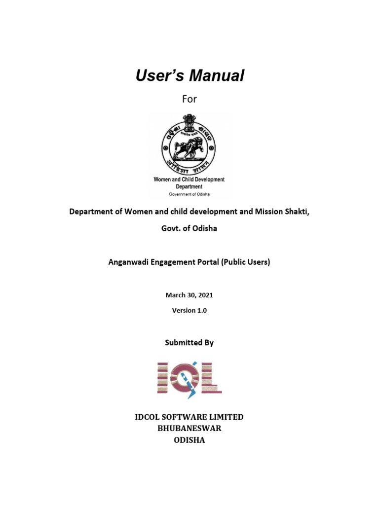 WCD Engagement Portal User Manual | PDF | Login | User (Computing)