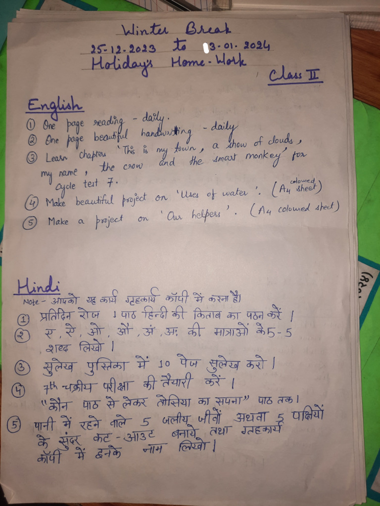 Class 2 Homework | PDF