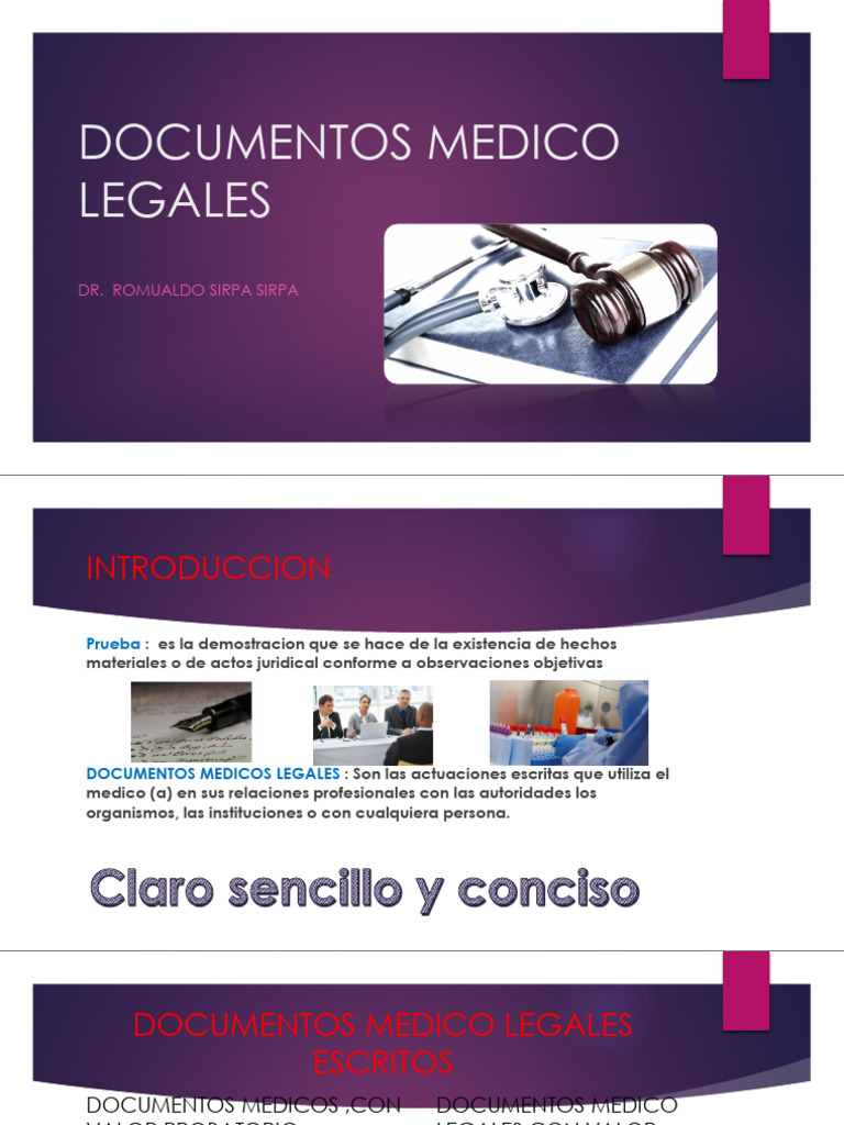3. Documento Medico Legales | PDF | Autopsia | Historial médico