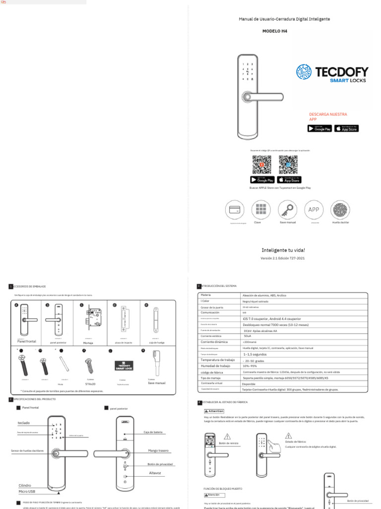 Manual de Instalación H4 Tecdofy .PDF | PDF
