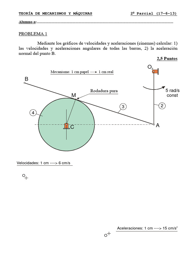 Ejercicio 2 TMM Rodadura Pura | PDF