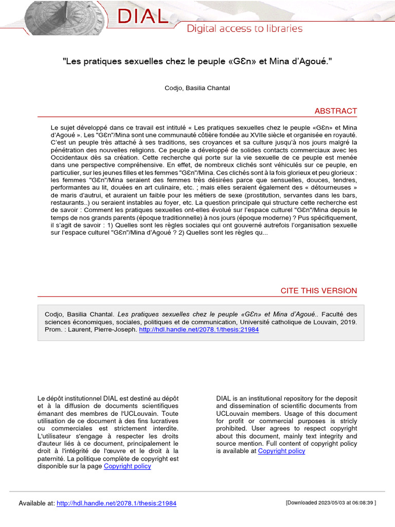 Basilia Chantal CODJO-64600800-2019 | PDF