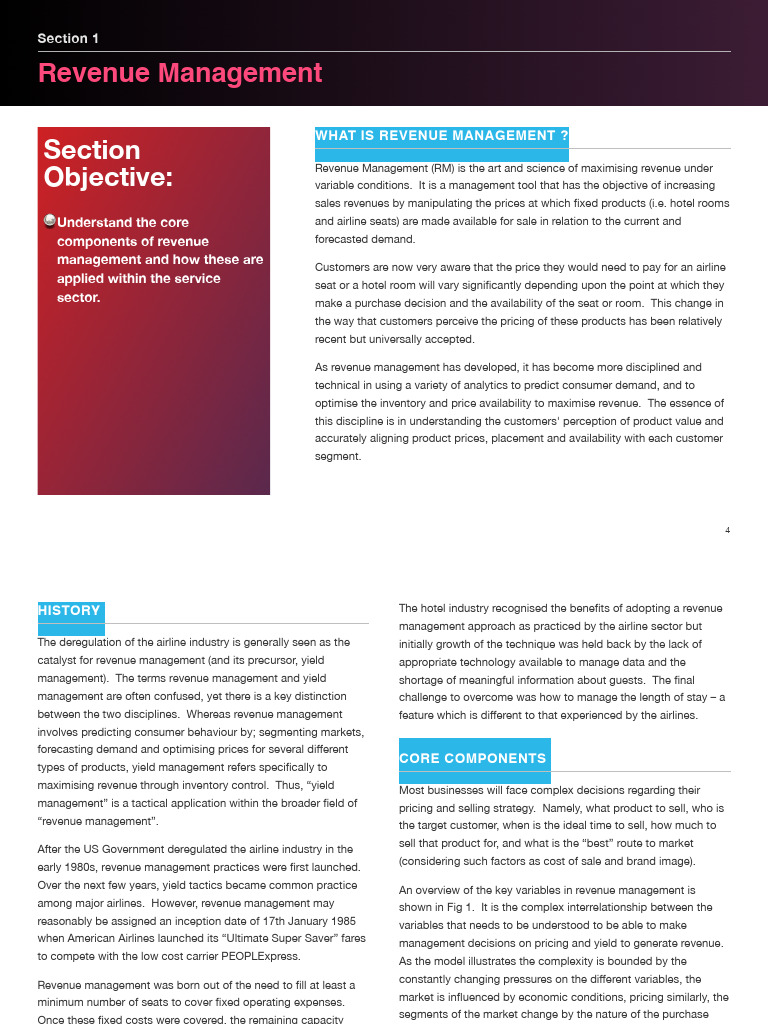 Section 1 - Revenue Management | PDF