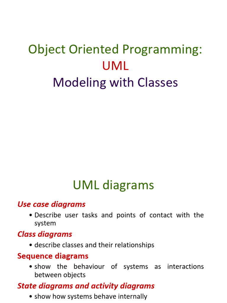 Lec6 - UML Diagrams - Final | PDF