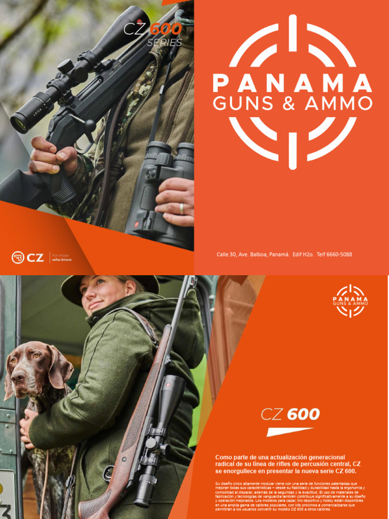Panama Guns Catalogo CZ 600 | PDF | Revista (armas de fuego) | Rifle