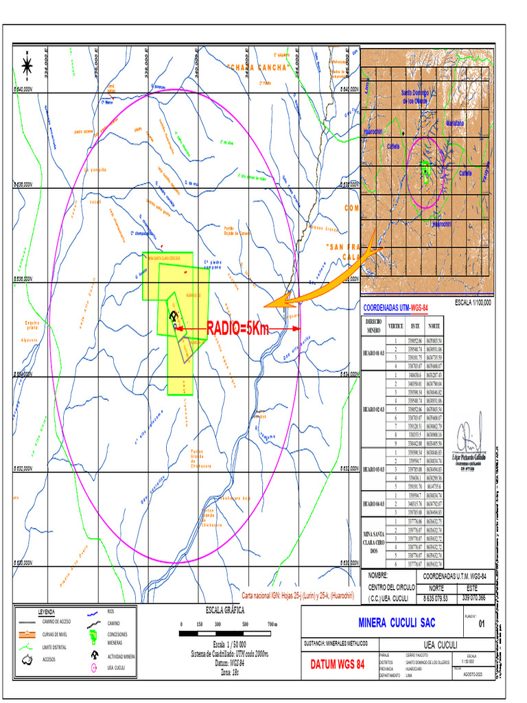 Actividad Minera en UEA Cuculi | PDF | Metrología | Geofísica