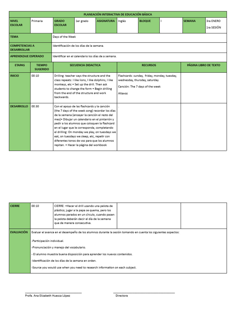 SEMANA 3a - BLOQUE I - Ingles - 1er Grado - 1ra Sesión | PDF