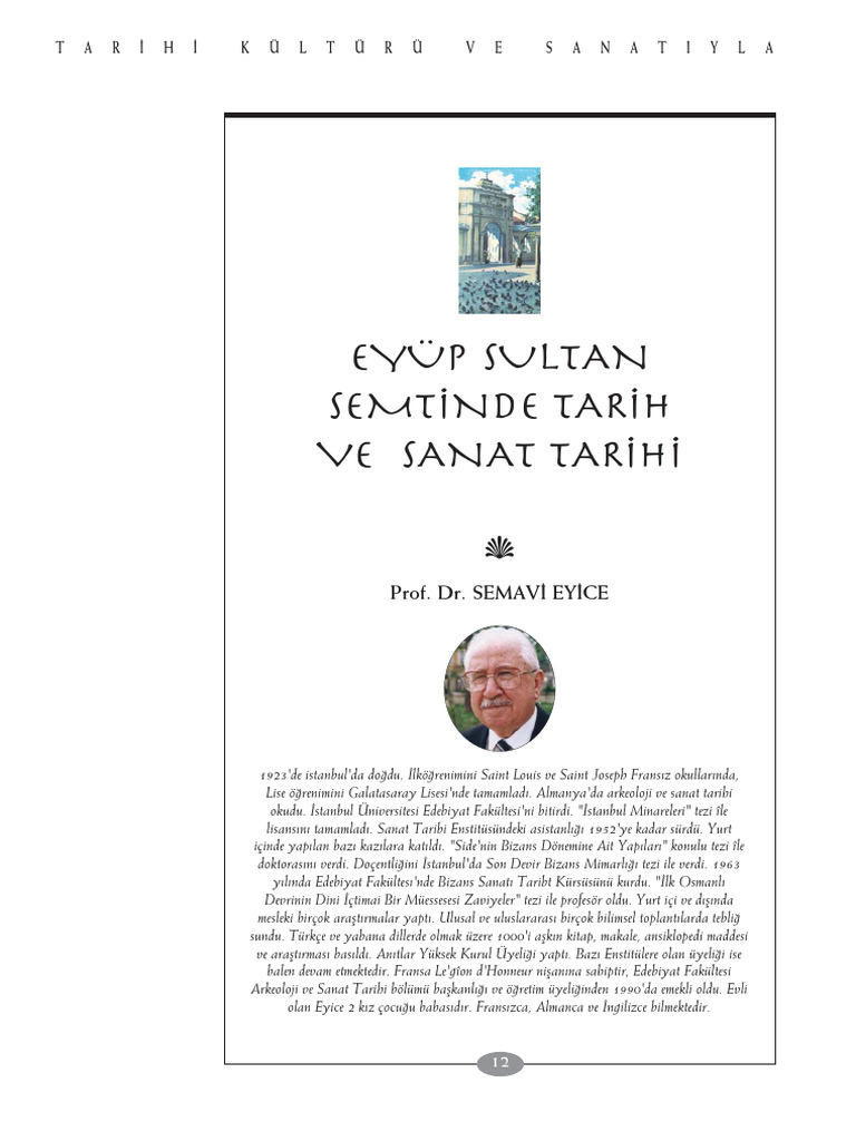 01 Semavi Eyice EYÜP | PDF