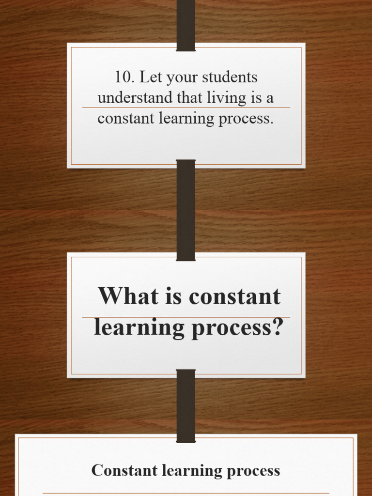 Continuous Learning in Education | PDF | Career & Growth